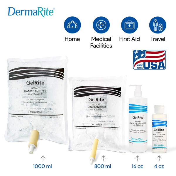 Gelrite Instant Hand Sanitizer 16 Oz Pump - Tri-State Surgical