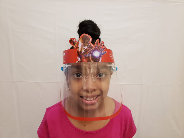 Sterex Kids' Face Shields, Pack of 5 - Fun Designs, Clear, Lightweight ...