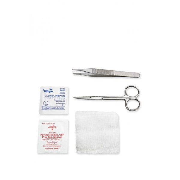 Dynarex Sterile Suture Removal Kit, Includes Scissors, Gauze Sponge ...